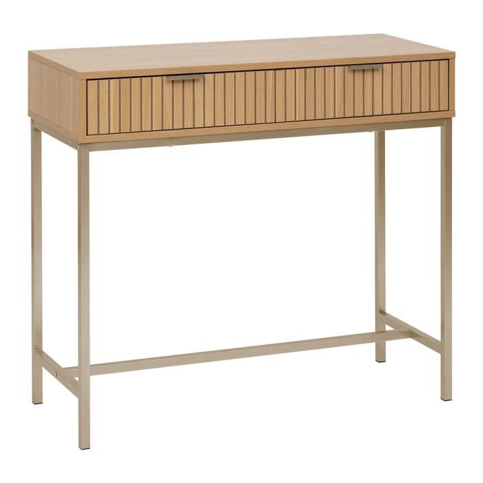 Eazy Living Table Console 80,5 cm Arabelle Bois - Cdiscount Maison