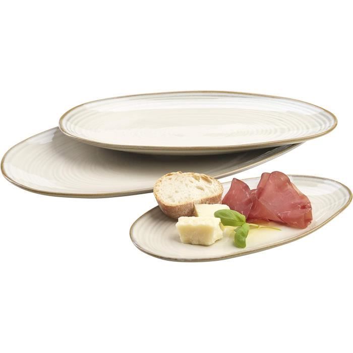 Lot de plateaux de service, en céramique A148 - Cdiscount Maison