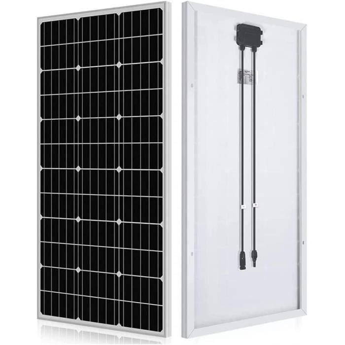 12V 100W Kit De Panneau Solaire Monocristallin Off Grid System pour Maisons RV Bateau avec ...