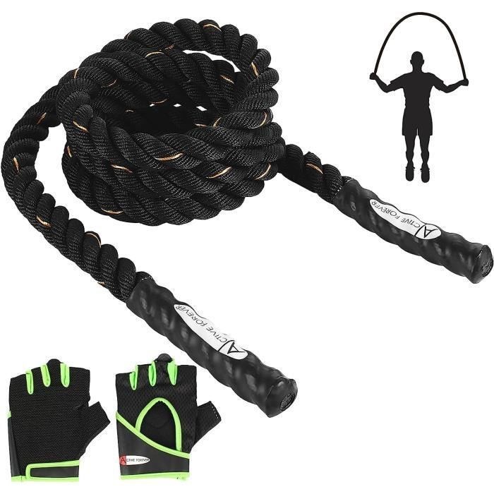 Corde De Bataille 38Mm,Corde Ondulatoire Lourde Musculation, Formation ...