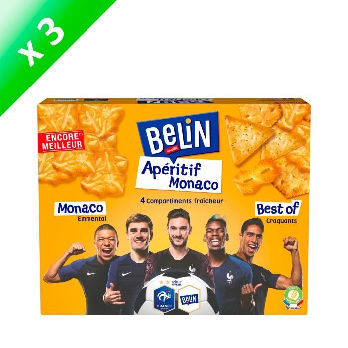 [LOT DE 3] Belin Crackers Assortiment Apéritif Monaco 340g - Cdiscount ...