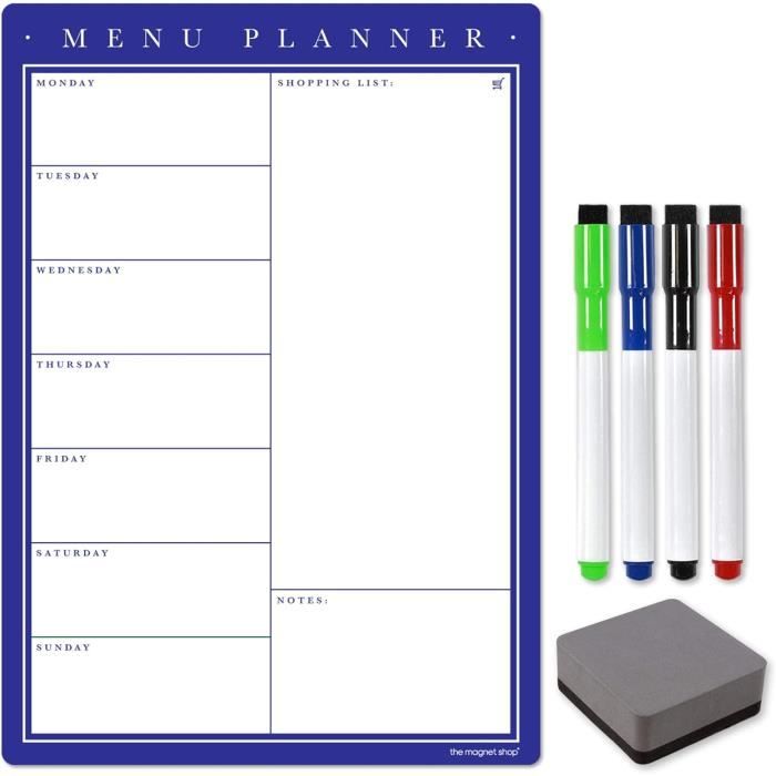 Tms Planning Hebdomadaire Magnétique A3-A4 Tableau Blanc, Liste De ...