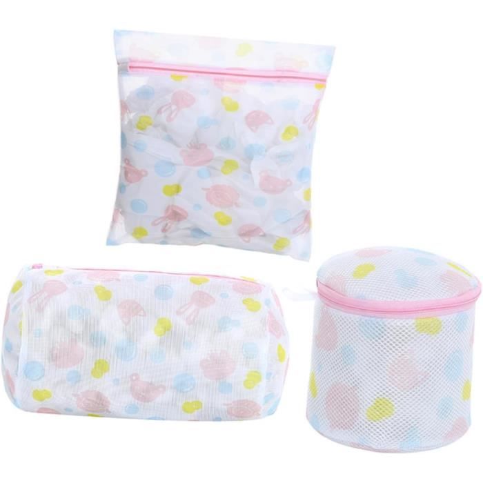 3 Pièces Sac À Linge Grille Wash Bag Washbag Sacs À Linge De Soutien ...