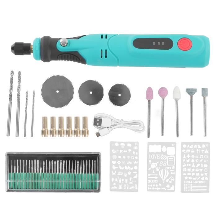 EJ.life Mini Meuleuse Sans Fil Outil Rotatif Puissant 3 Vitesses ...