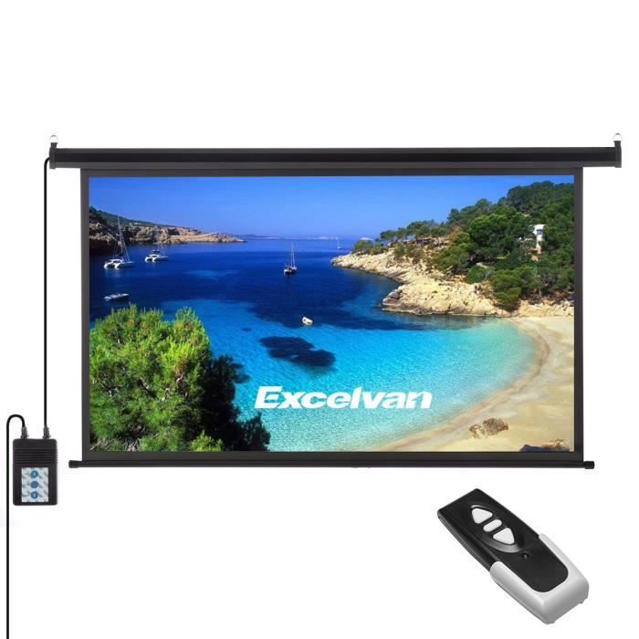 Excelvan Ecran videoprojecteur Toile 100 Pouces 16: 9 Projection ...