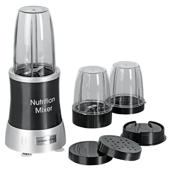 Mixeur / blender - GOURMETmaxx - Nutrition Mixer Deluxe en acier noir ...