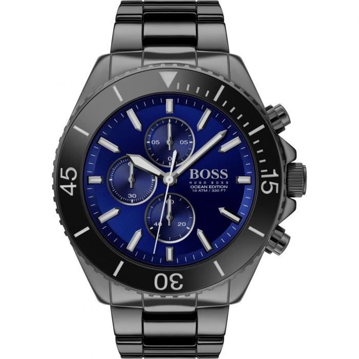 Hugo Boss-Montre Chronographe pour Homme à movement Quartz en Acier ...