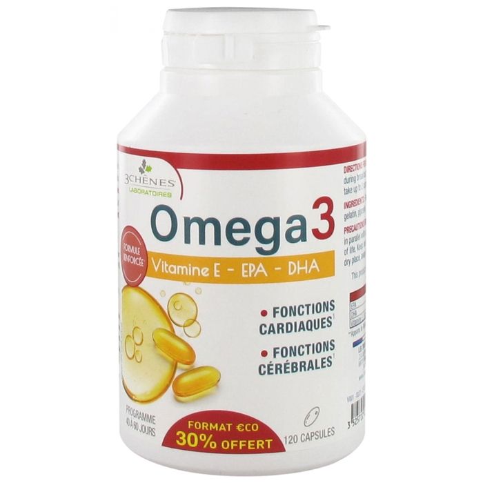 Les 3 Chênes Oméga 3 - Cdiscount Santé - Mieux vivre