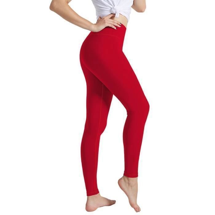 PANTALON,Leggings solides femmes taille haute Push Up Fitness Legging pantalon Feamle rides ...