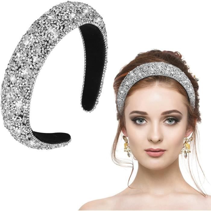 Serre-tête en pierre du Rhin Serre-tête à cerceaux en cristal ...