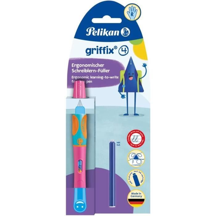 Pelikan 820301 griffix stylo-plume Lovely Pink pour oitiers153 ...