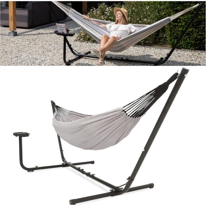 VITA5 Hamac sur Pied Exterieur avec Table d’Appoint intégrée - Hamacs 2 ...