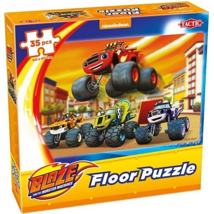 Tactic puzzle de sol Nickelodeon Blaze 60 x 40 cm 35-pièces - Cdiscount ...