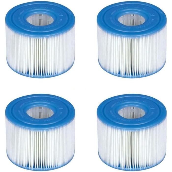 Lot De 4 Filtres De Piscine Et Spa - Cartouche Filtrante De Rechange Pour Jacuzzi - Pièce Pour ...