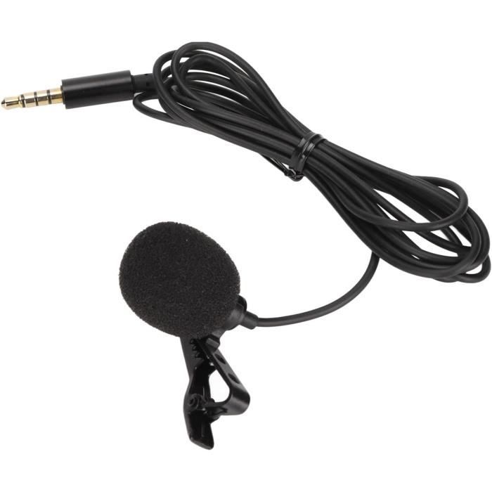 Microphone Lavalier, Clip Professionnel Omnidirectionnel Tpe Sur Micro ...