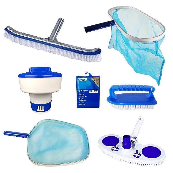 Kit d'accessoires de piscine Premium 12 - 7 pièces brosse épuisette ...