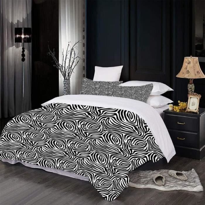 Housse De Couette Noir Et Blanc