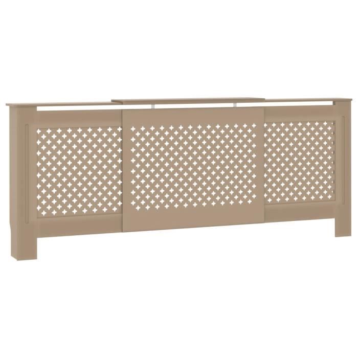 Cache-radiateur en MDF ZERODIS - Dimensions 142-205 x 20,5 x 82 cm ...