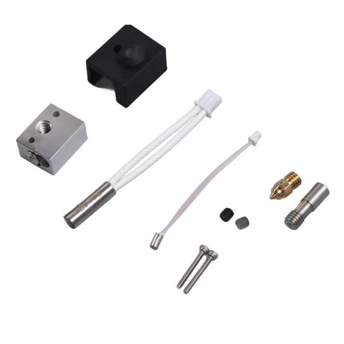 ZJCHAO Kit de bloc chauffant Hotend – Extrudeuse de Buse de 0.4mm, avec ... ZJCHAO Kit de bloc chauffant Hotend – Extrudeuse de Buse de 0.4mm, avec ...