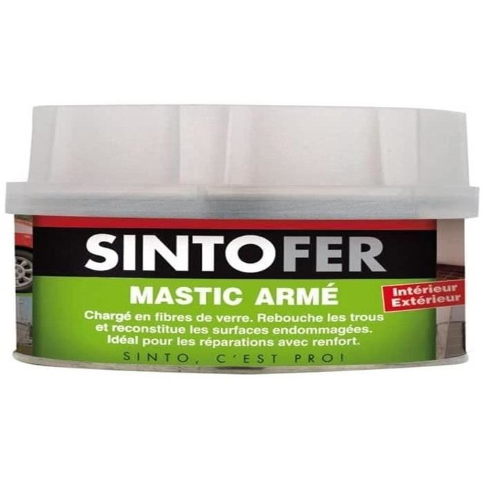 Mastic armé fer SINTOFER - Jaune - Boîte 550g+20g - Cdiscount Bricolage