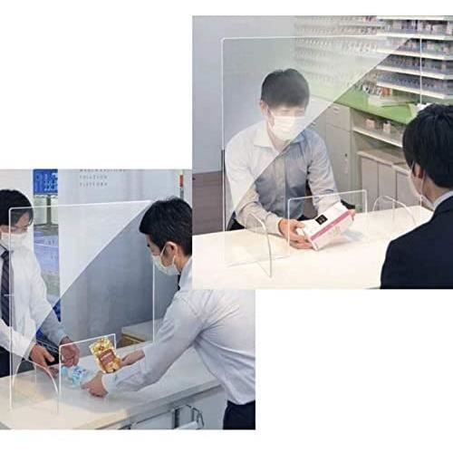 VITRE ECRAN Protection PLEXIGLASS Transparent COMPTOIR 65X65CM Accueil ...