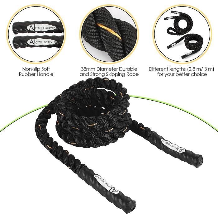 Corde De Bataille 38Mm,Corde Ondulatoire Lourde Musculation, Formation ...