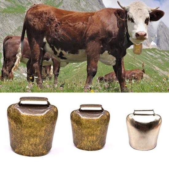 Cloches en cuivre pour vache à franges, cloche en cuivre, 3 tailles ...