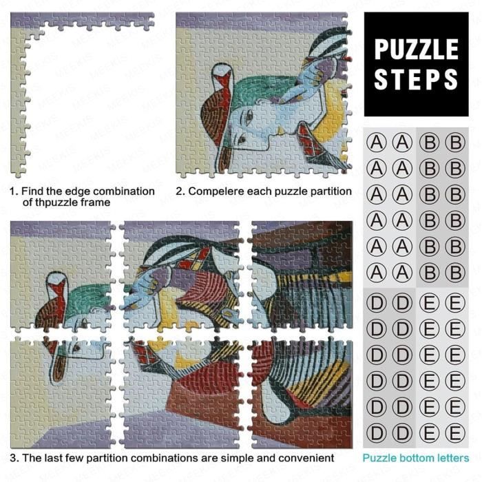 Pablo Picasso Puzzle Bois Pour Adultes 1000 Pièces Puzzles Exercice ...