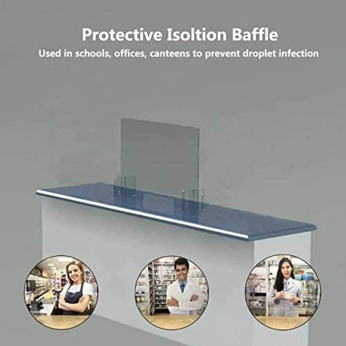 VITRE ECRAN Protection PLEXIGLASS Transparent COMPTOIR 65X65CM Accueil ...