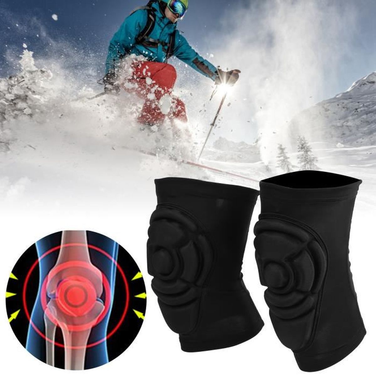 PROPRO Genouillère Manche au Genou Genouillère Protection de Sport ...