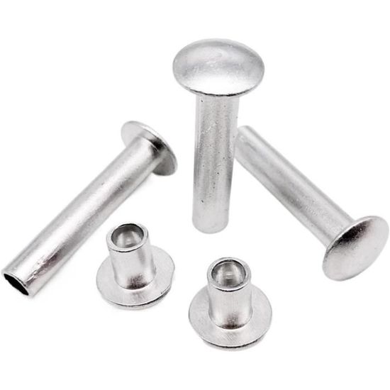 Lot De 40 Rivets Solides En Cuivre Violet À Tête Plate M5 X 8 Mm ...