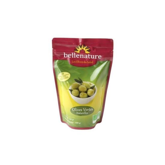 Olives vertes naturelles sachet 500gr - Cdiscount Au quotidien