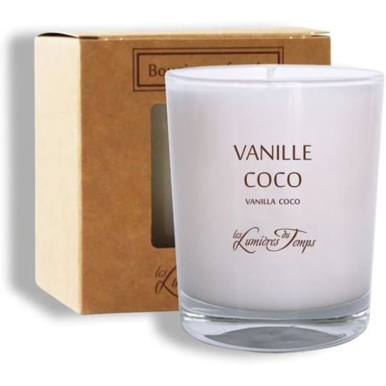 Bougie Végétale Parfumée 180G Senteur Vanille Coco -[n3944] - Cdiscount ...