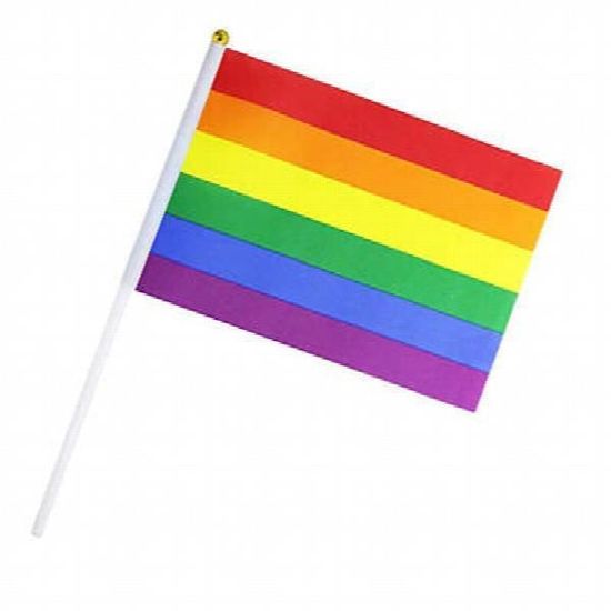 Decoration De Table - Centre De Table Rainbow Hand Flag LGBT Gay Pride ...