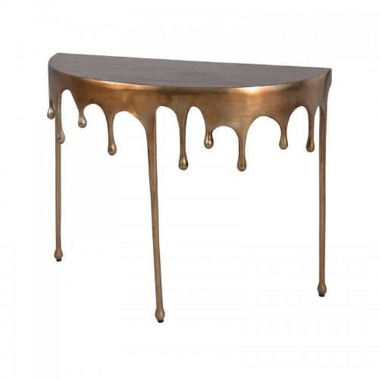 Console demi-ronde métal DROP - Cdiscount Maison