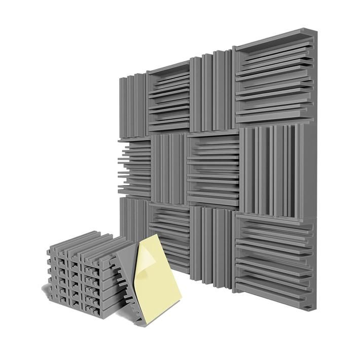 De Mousse Acoustique Auto-AdhéSifs, Mousse Insonorisante 12X 12X ...