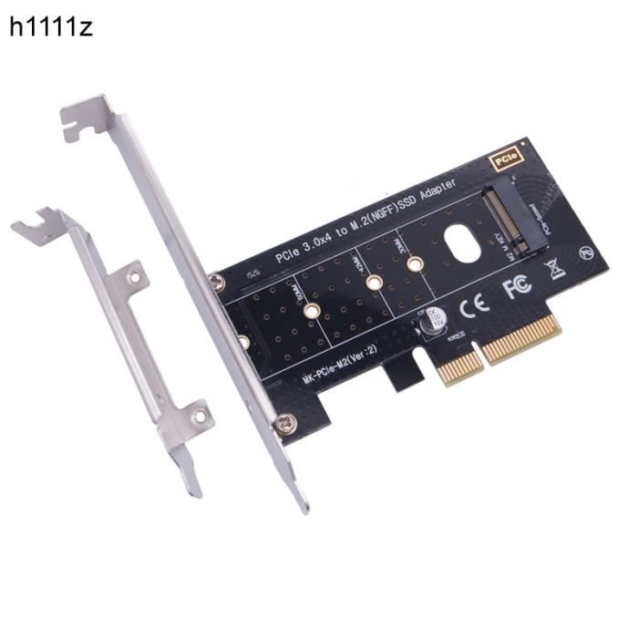 Adaptateur M.2 NVMe SSD NGFF à PCIE X4, carte de conversion M Key Riser, PCI Express 3.0 4X à ...