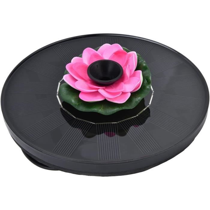 Pompe à eau de fontaine solaire Lotus - Mini fontaine à eau flottante à ...