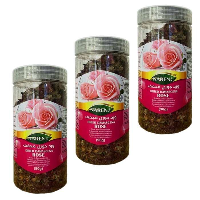 Narenj - Lot 3x Rose de Damas séchée - Pot 90g - Cdiscount Au quotidien