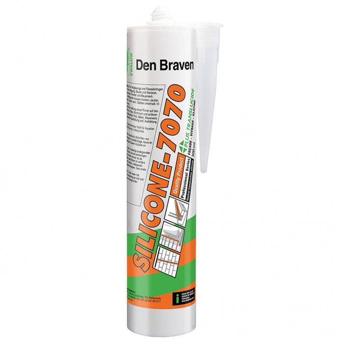 Mastic silicone - DEN BRAVEN - 7070 Plus - Translucide - 300ml - Neutre ...
