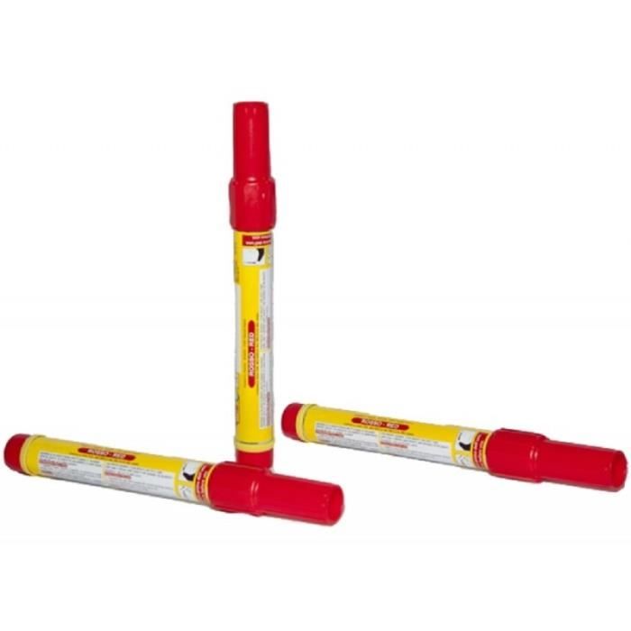 Lot de 3 Feux à Main Rouge, Fusée, Foret, Bateau, Détresse Etc ...