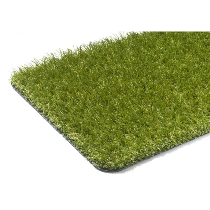 Wembley - tapis type luxe gazon artificiel – pour jardin, terrasse, balcon - vert [400x50 cm ...