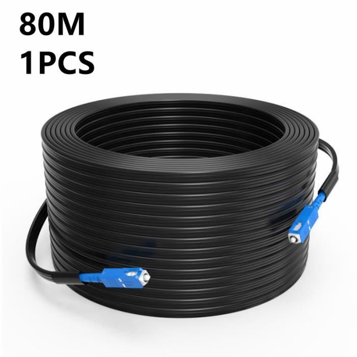 Fibre optique,câble fibre optique extérieur SC-SC,fibre optique FTTH ...