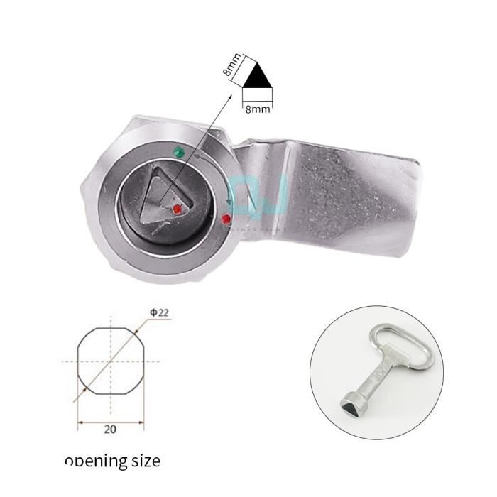 Serrure - barillet,Serrure de panneau de distribution d'énergie, 1 ...