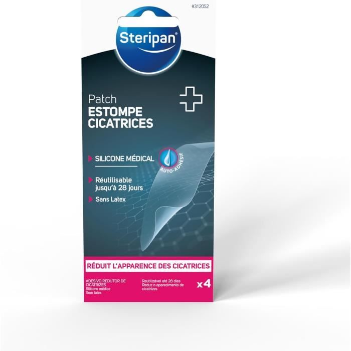 Patch Estompe Cicatrices - Silicone Médical - Réutilisable Jusqu'À 28 ...