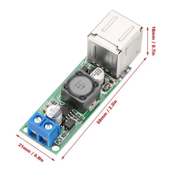 Cikonielf Module convertisseur DC-DC DC-DC step-down power supply module step-down 6-35V to 5V ...