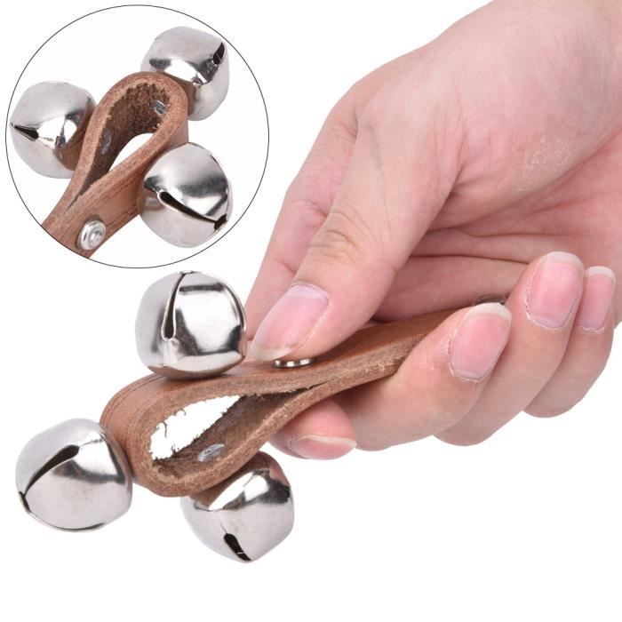 Clochette De Tambourin 3 Bells Jingle Handbell Shaker Bell Ring Enfants ...
