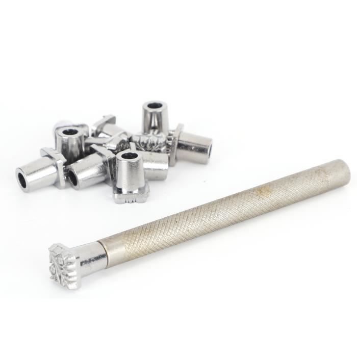 Outil De Poinçon D'Estampage En Acier Allié 12 Pièces Outil De Poinçon ...