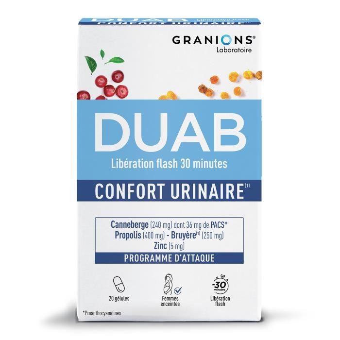 Granions Duab Propolis Canneberge Zinc 20 gélules - Cdiscount Santé ...