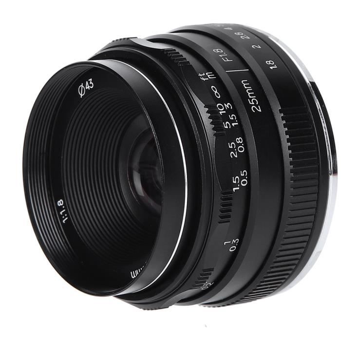 EJ.life Objectif Objectif 25mm F1.8 alliage + verre optique - Cdiscount Appareil Photo